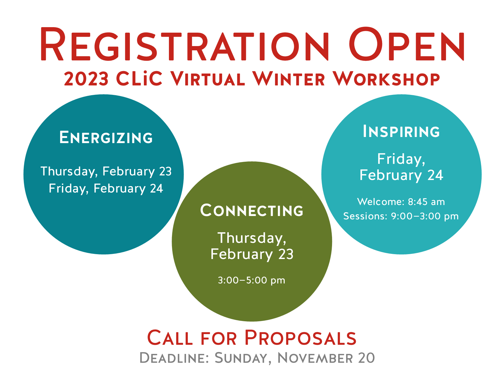 2023 Reg Open. Presenters