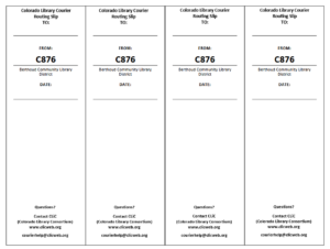 Courier Routing Slip Creator